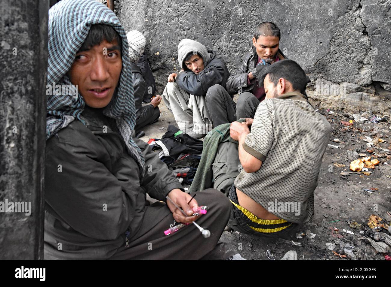 Kabul Afghanistan, February/March 2022 Crystal meth addiction has seen ...