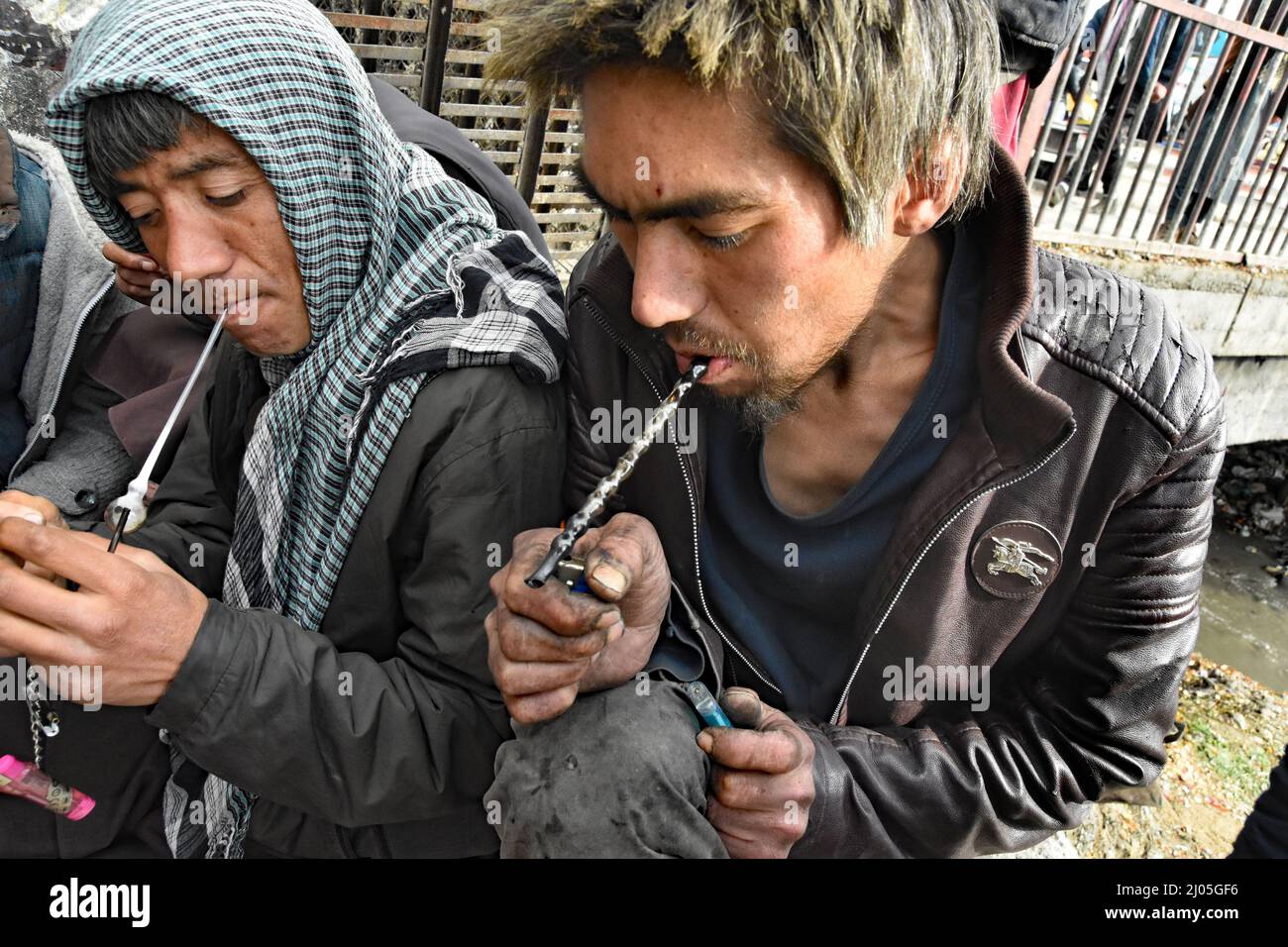 Kabul Afghanistan, February/March 2022 Crystal meth addiction has seen ...