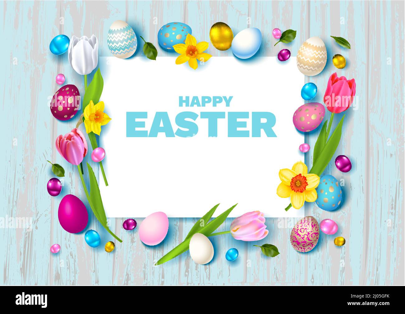 Spring flower gift voucher Stock Vector Images - Alamy