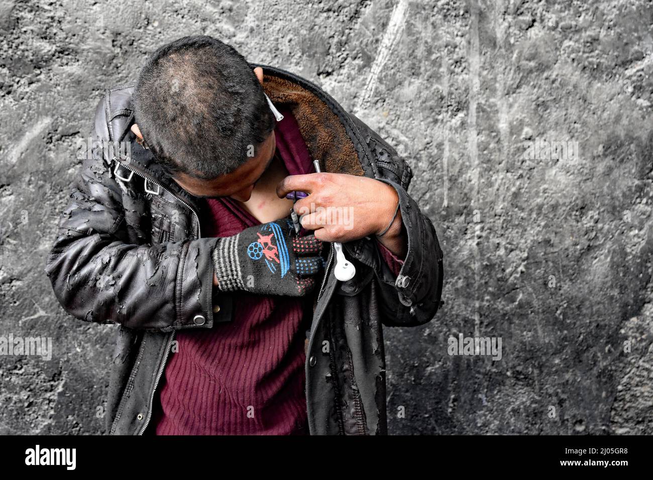 Kabul Afghanistan, February / March 2022 Crystal meth addiction has ...