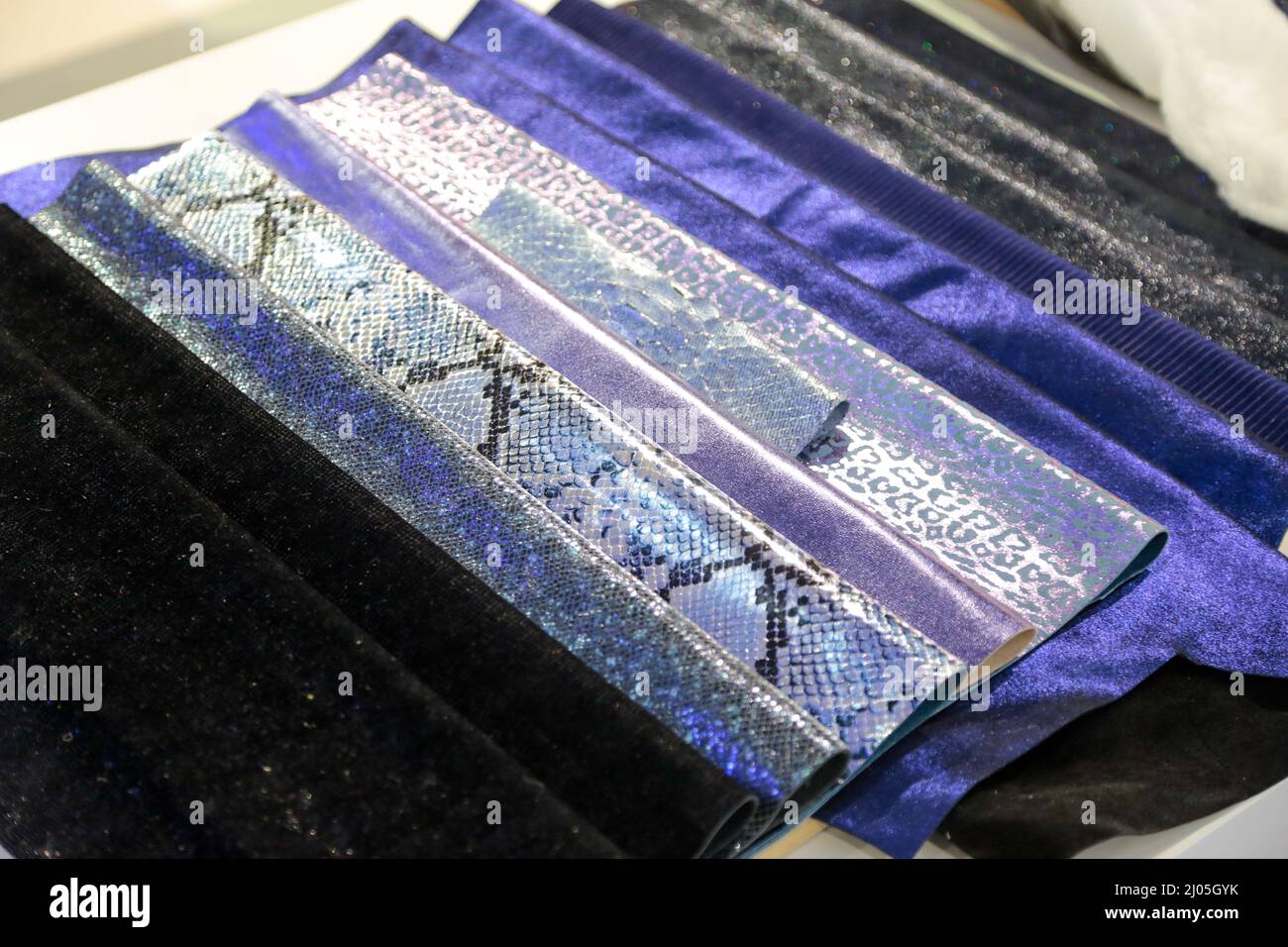 Fashion fabrics, textures details Stock Photo - Alamy
