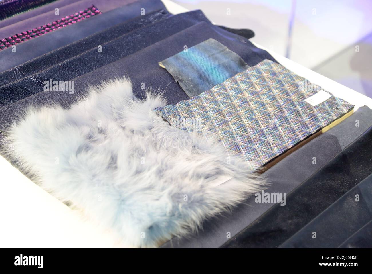 Fashion fabrics, textures details Stock Photo - Alamy
