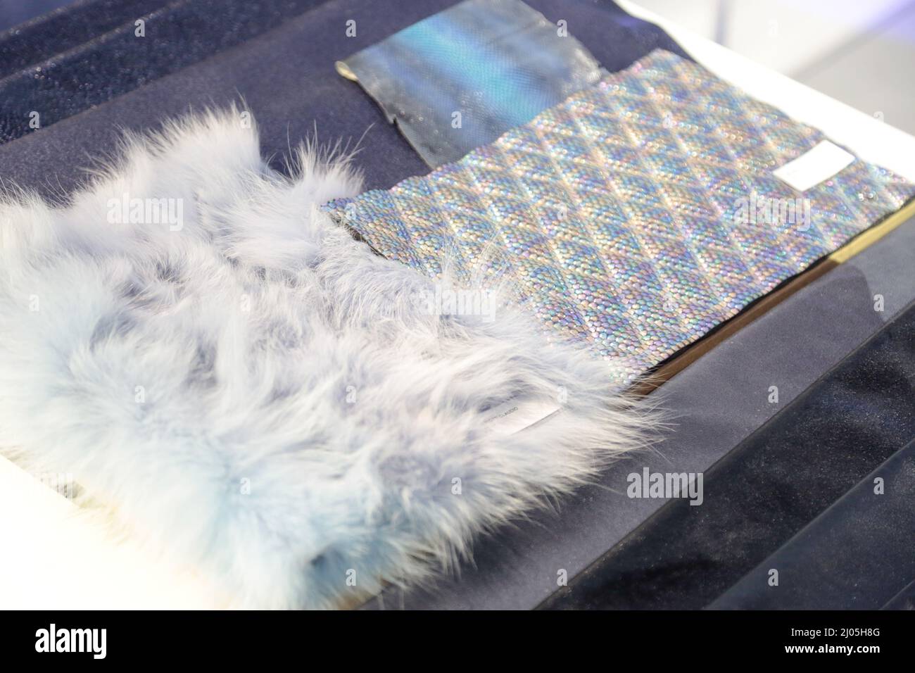 Fashion fabrics, textures details Stock Photo - Alamy