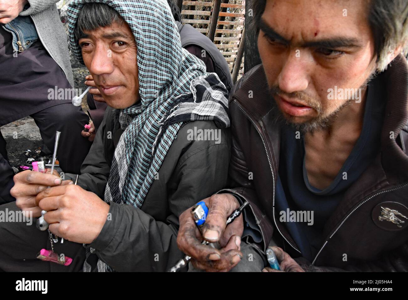 Kabul Afghanistan, February / March 2022 Crystal meth addiction has ...
