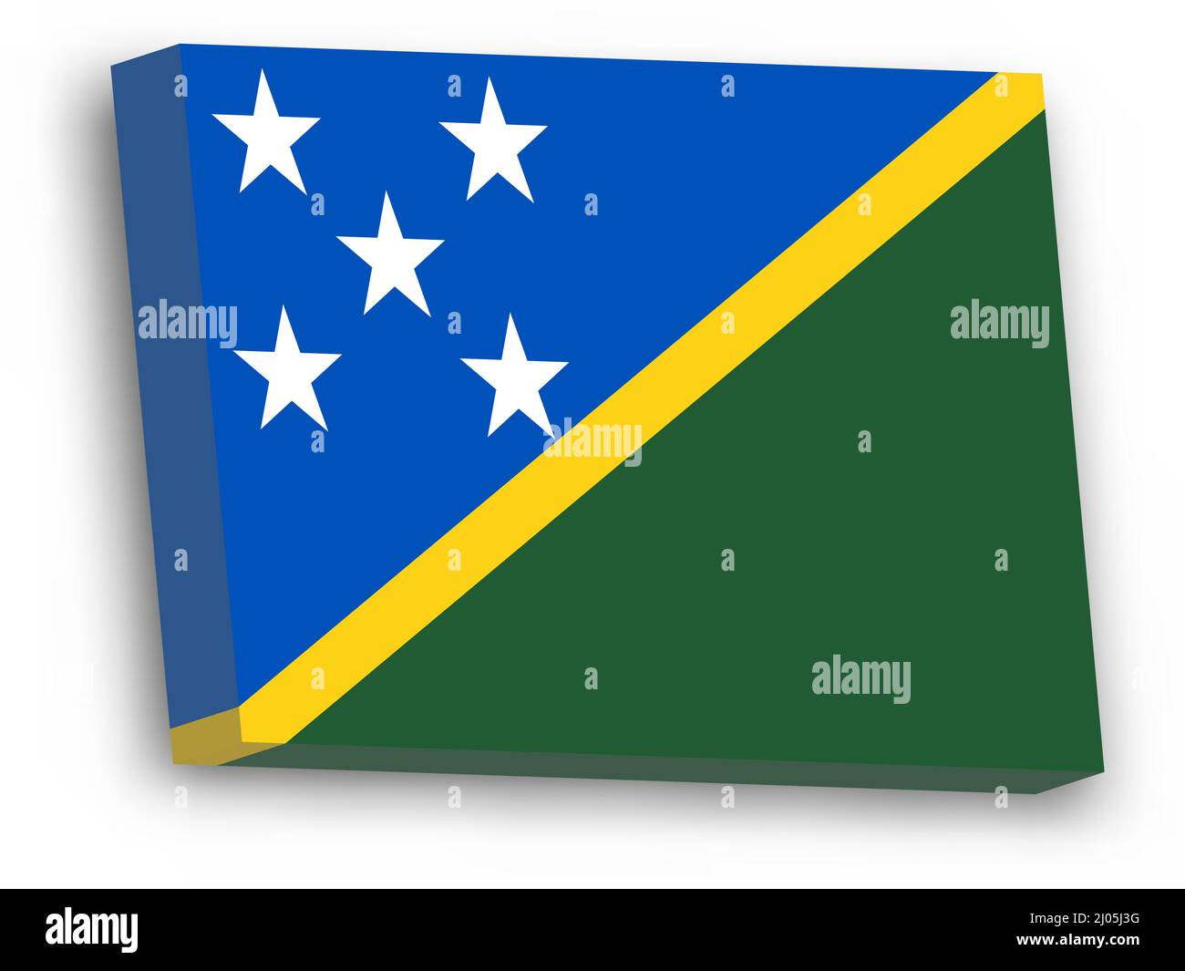 3D vector flag of Solomon Islands Stock Vector Image & Art - Alamy