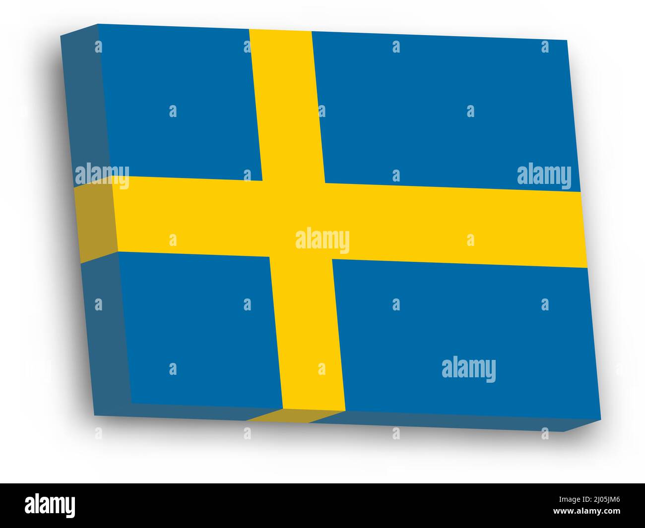 3D vector flag of Sweden Stock Vector Image & Art - Alamy