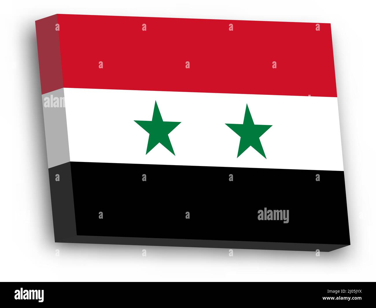 3D vector flag of Syria Stock Vector Image & Art - Alamy