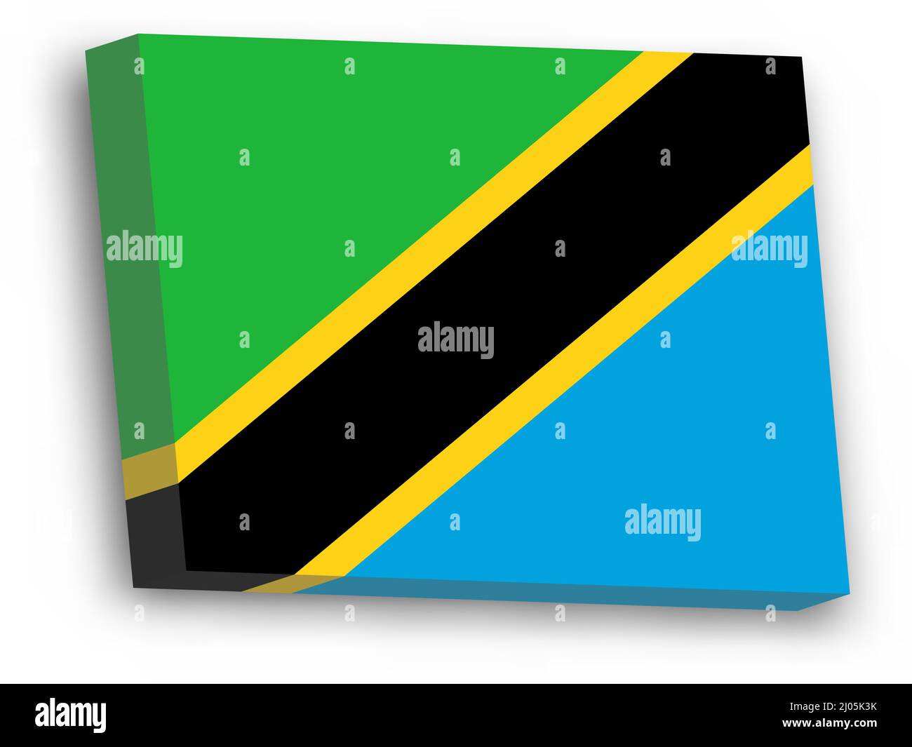 3d Vector Flag Of Tanzania Stock Vector Image And Art Alamy