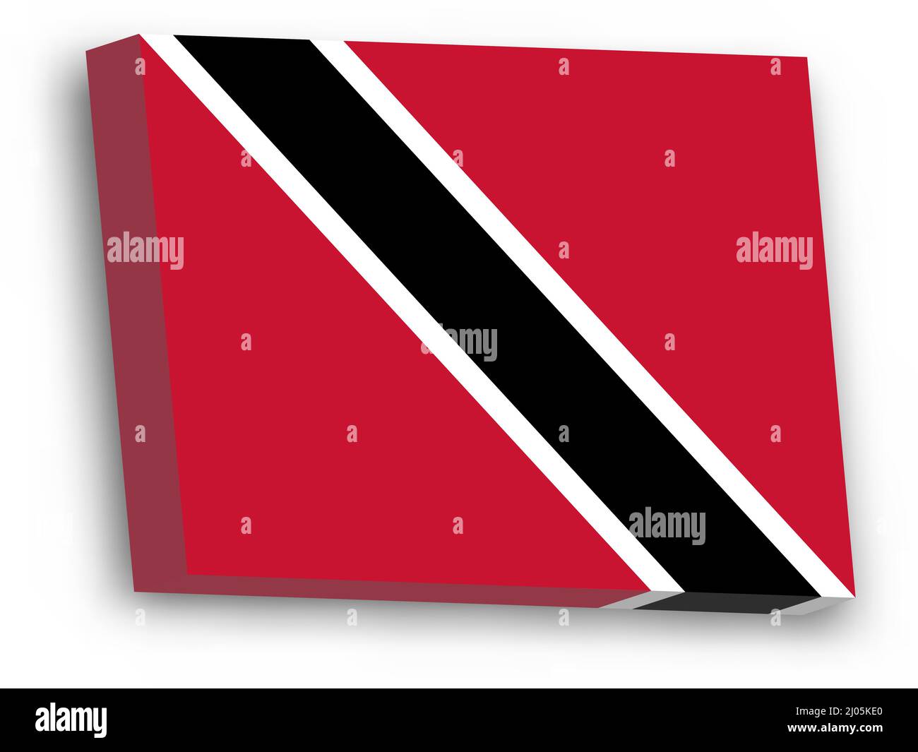 3d Vector Flag Of Trinidad And Tobago Stock Vector Image And Art Alamy
