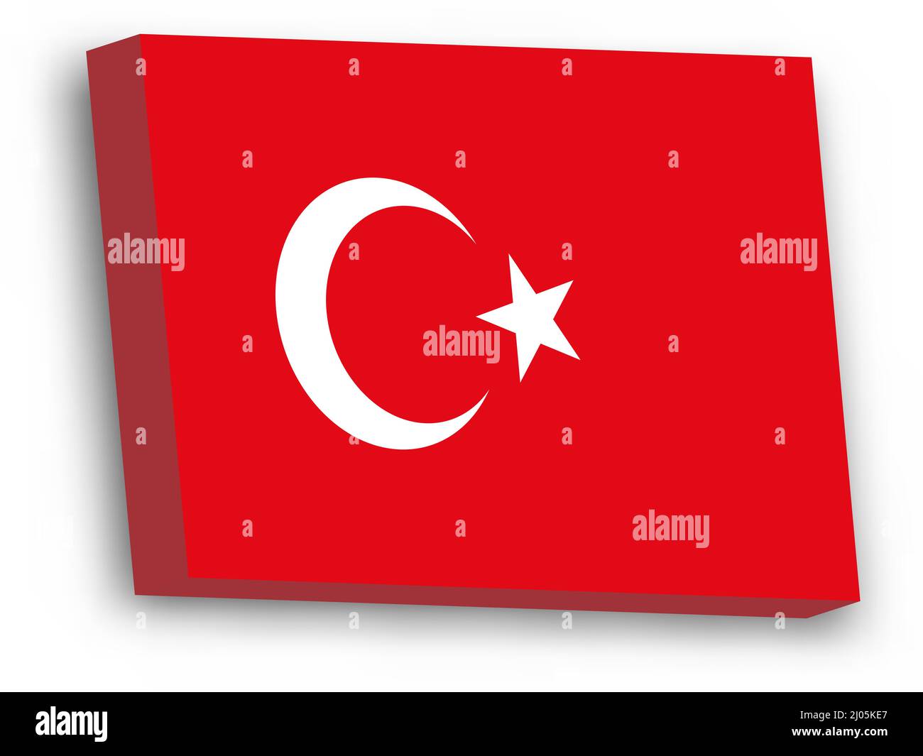 3D vector flag of Turkey Stock Vector Image & Art - Alamy