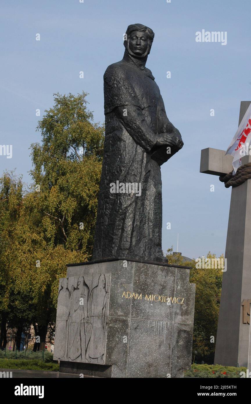 Statue of polish poet and Poznan Poaldn Oct. 20,2005 .(Photo by Francis ...