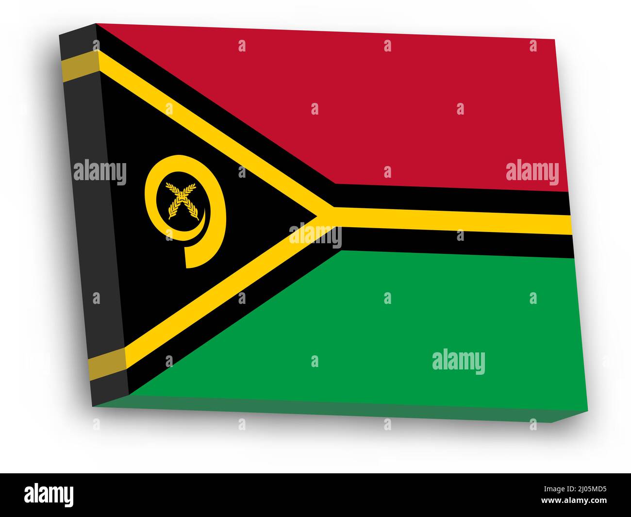 3D vector flag of Vanuatu Stock Vector Image & Art - Alamy