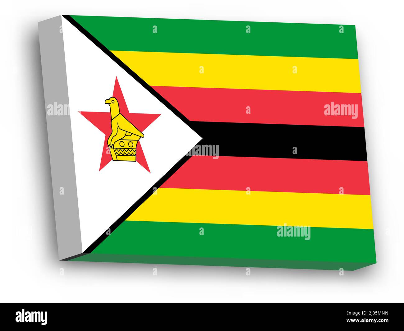 3D vector flag of Zimbabwe Stock Vector Image & Art - Alamy
