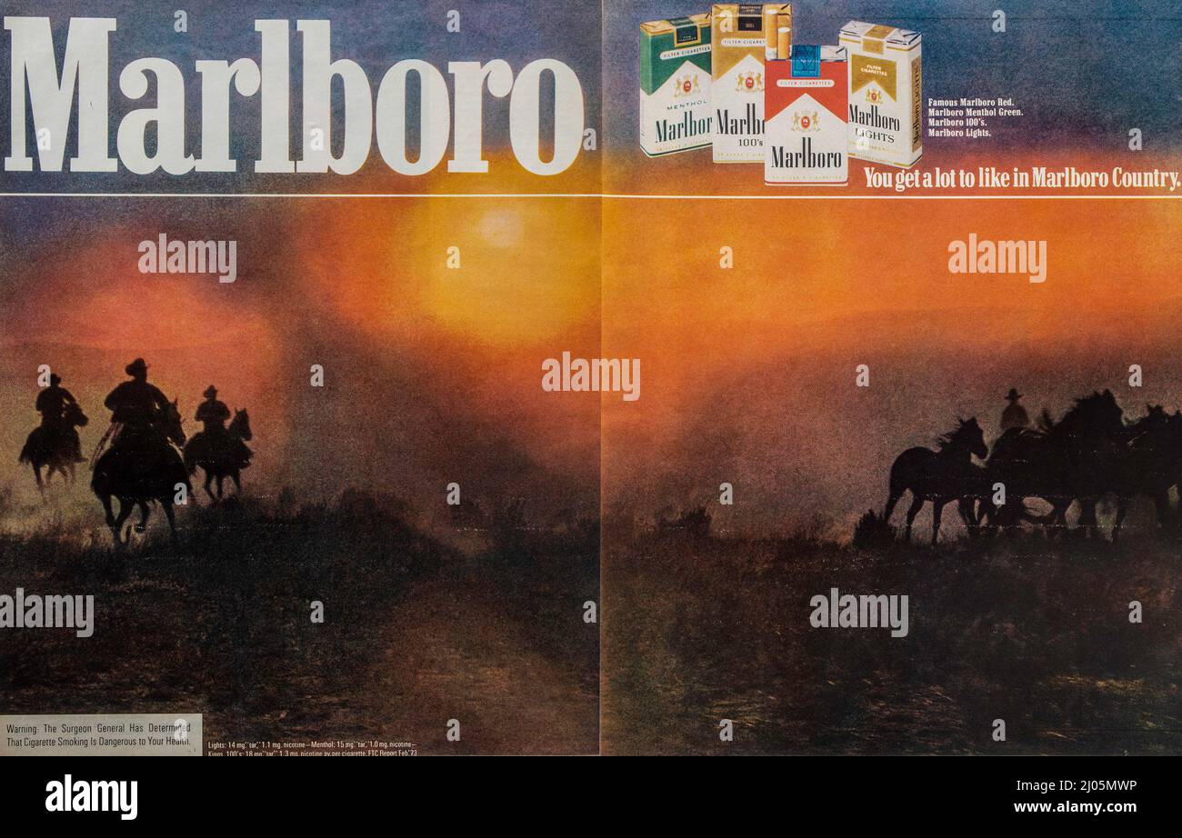 Vintage November 1973 "Ladies' Home Journal" magazine advert, USA Stock ...