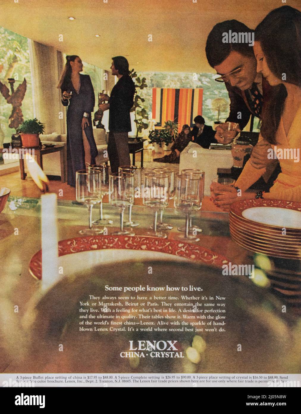 Vintage November 1973 "Ladies' Home Journal" magazine advert, USA Stock ...