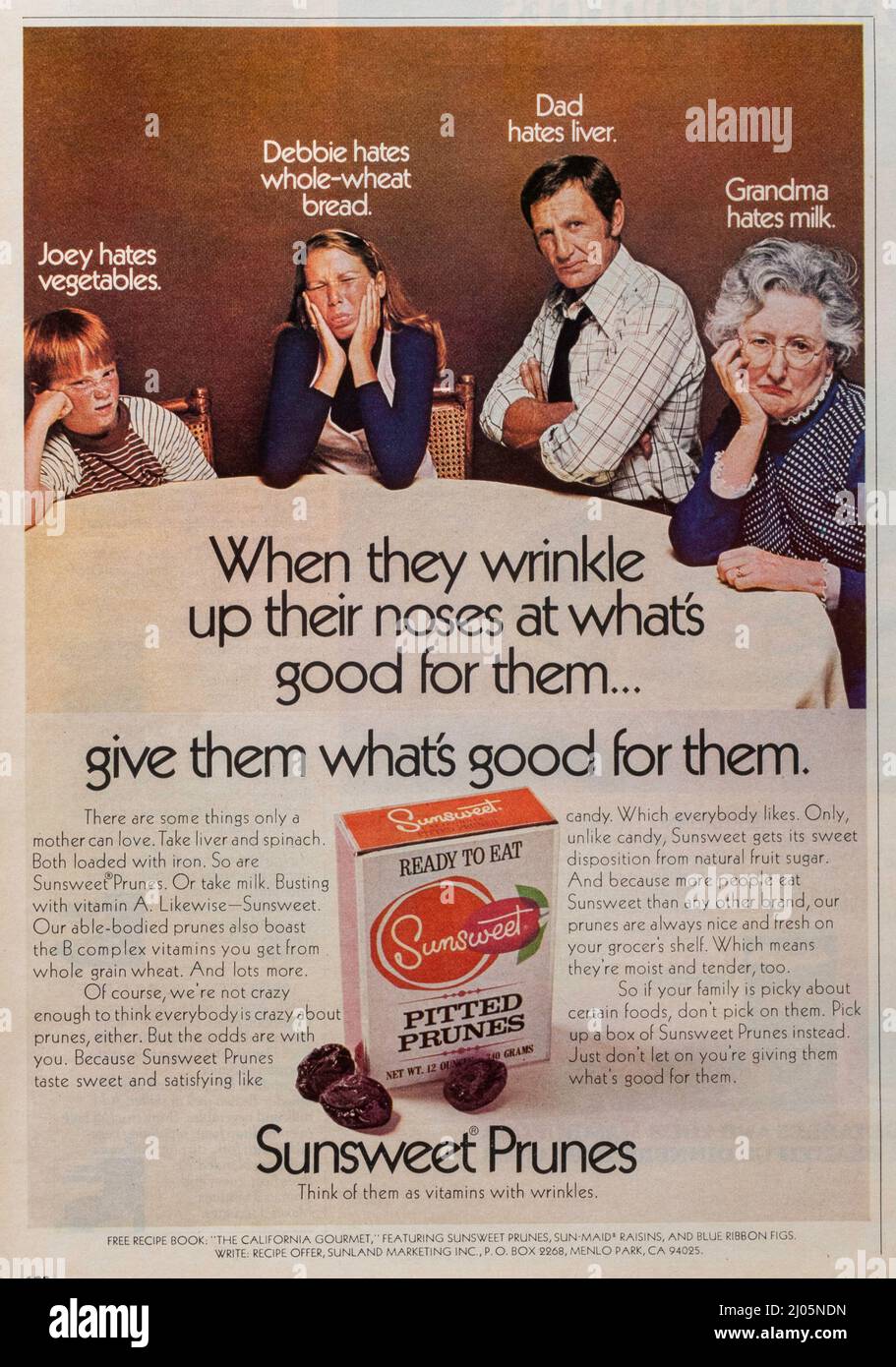 Vintage November 1973 "Ladies' Home Journal" magazine advert, USA Stock ...