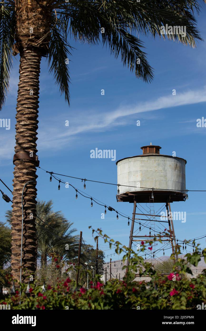 Afternoon view of the historic downtown area of Indio, California, USA ...