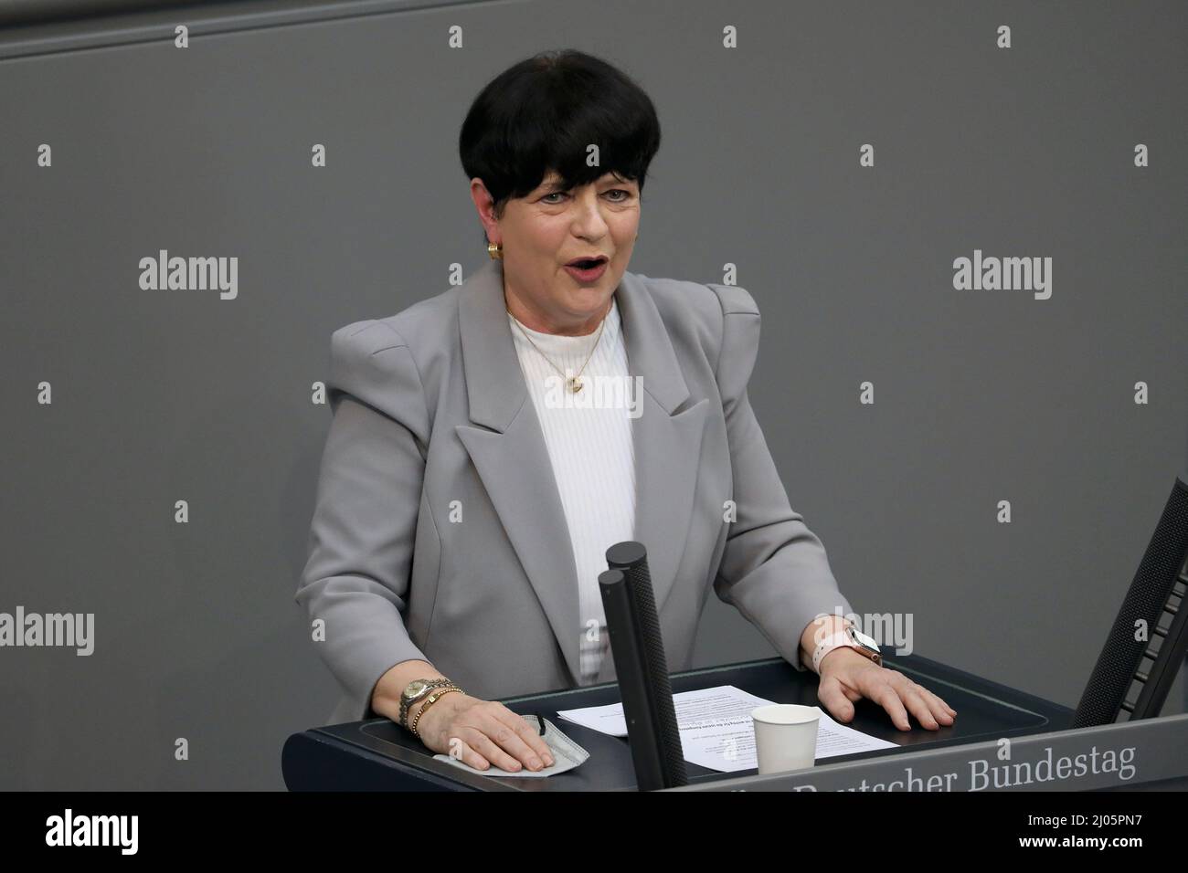 Berlin, Germany, March 16, 2022. Christine Aschenberg-Dugnus, a German ...