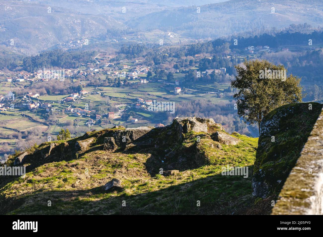 Beautiful village in mountains galicia hi-res stock photography and ...