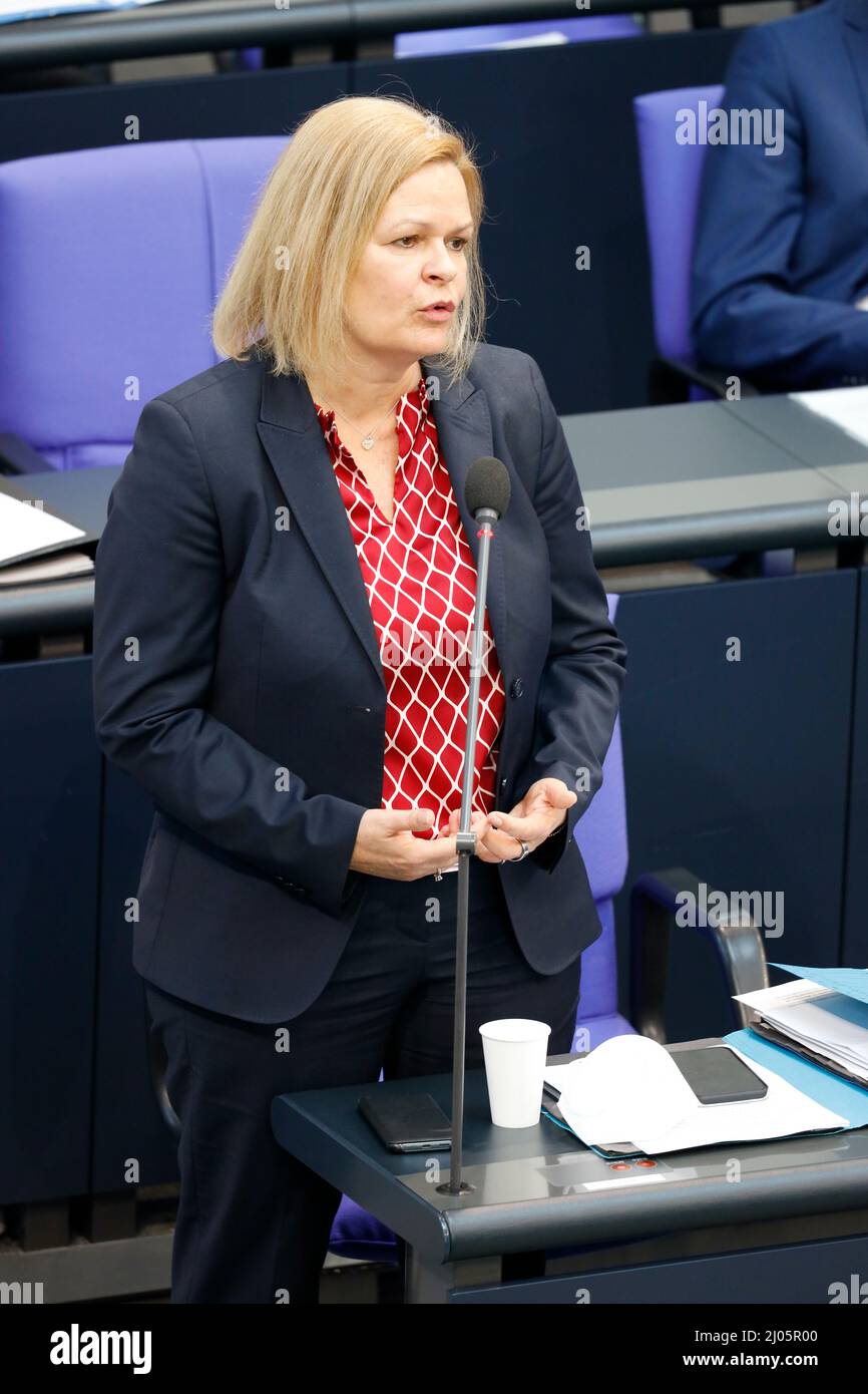 Berlin, Germany, March 16, 2022.The German Federal Minister of the ...