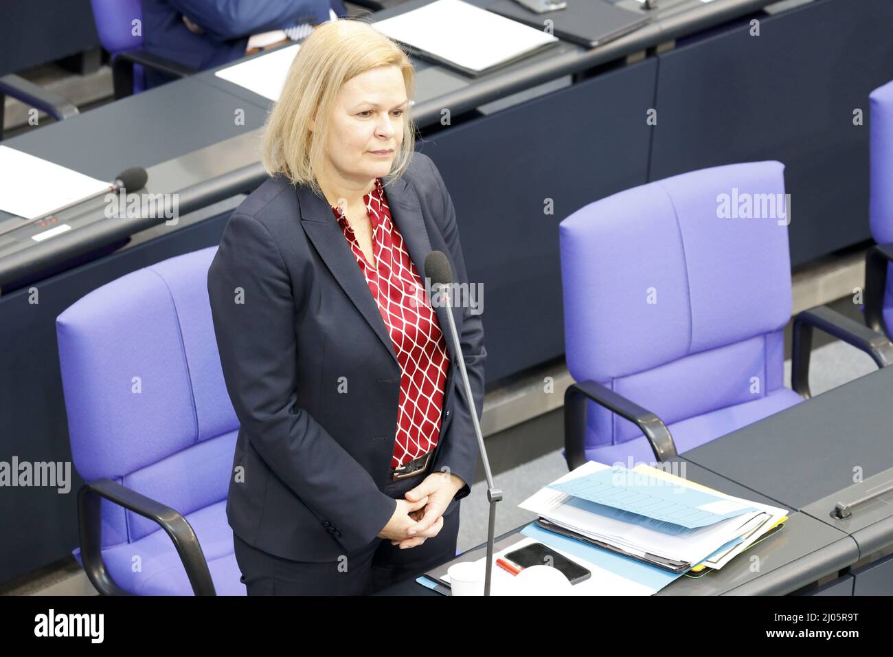 Berlin, Germany, March 16, 2022.The German Federal Minister of the ...