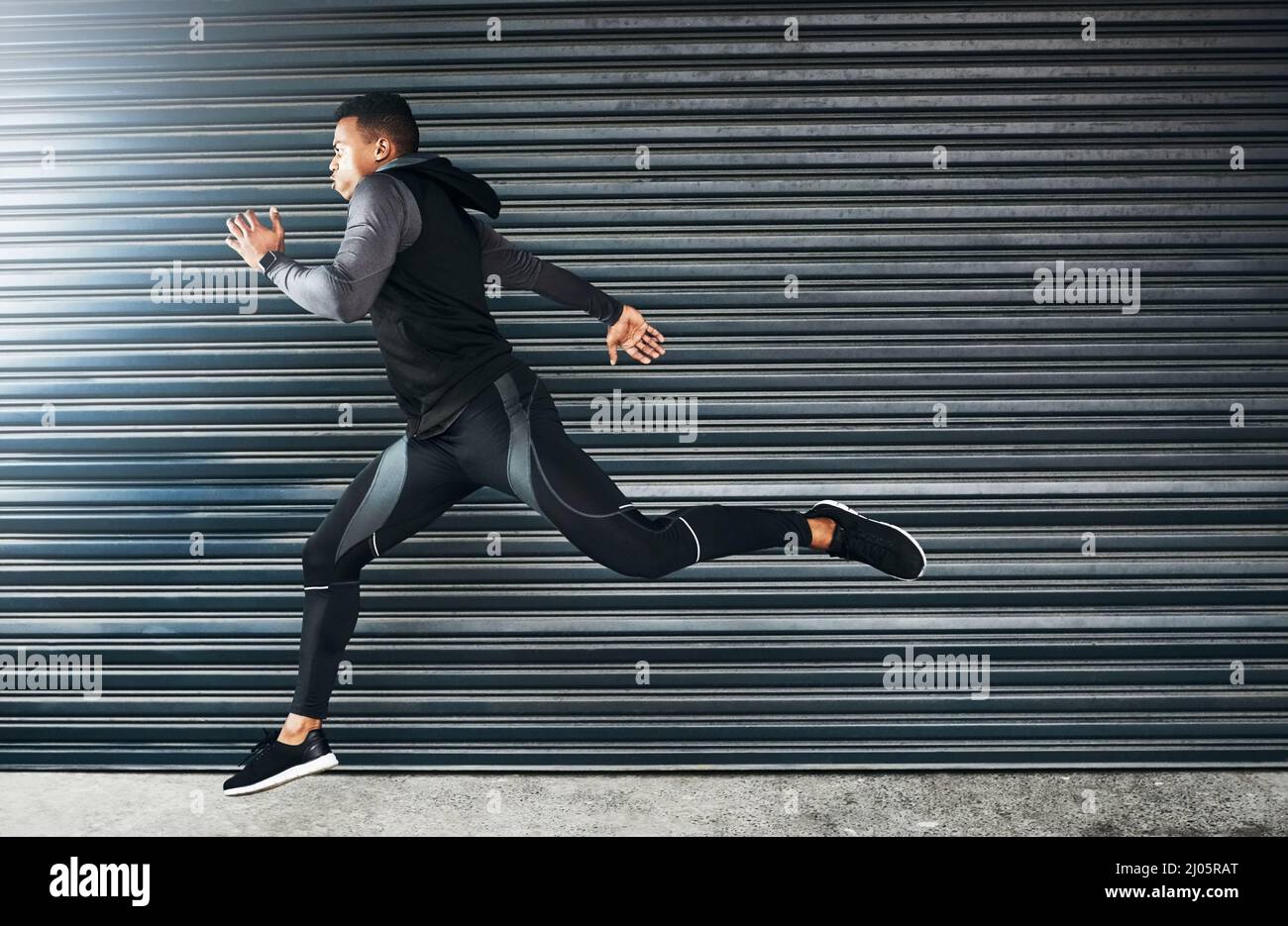 You havent failed until you quit trying. Shot of a sporty young man ...