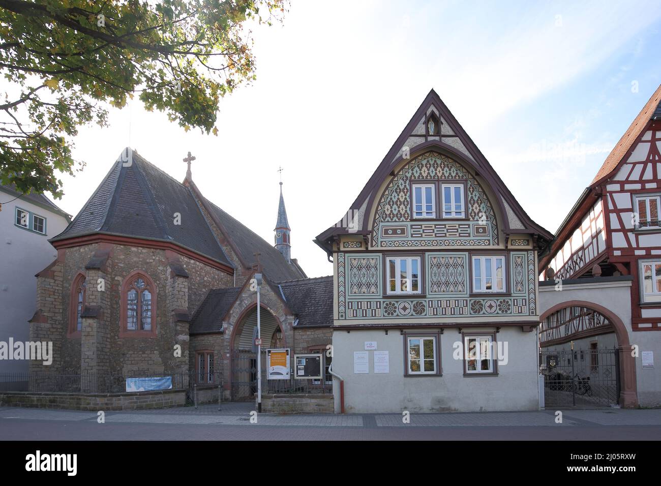 Hospital Church of St. Joseph in Bensheim, Hesse, Germany Stock Photo ...