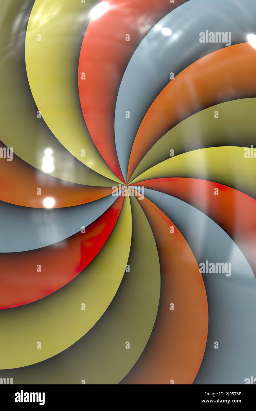 Illustration design of abstraction colorful background of moving fan ...