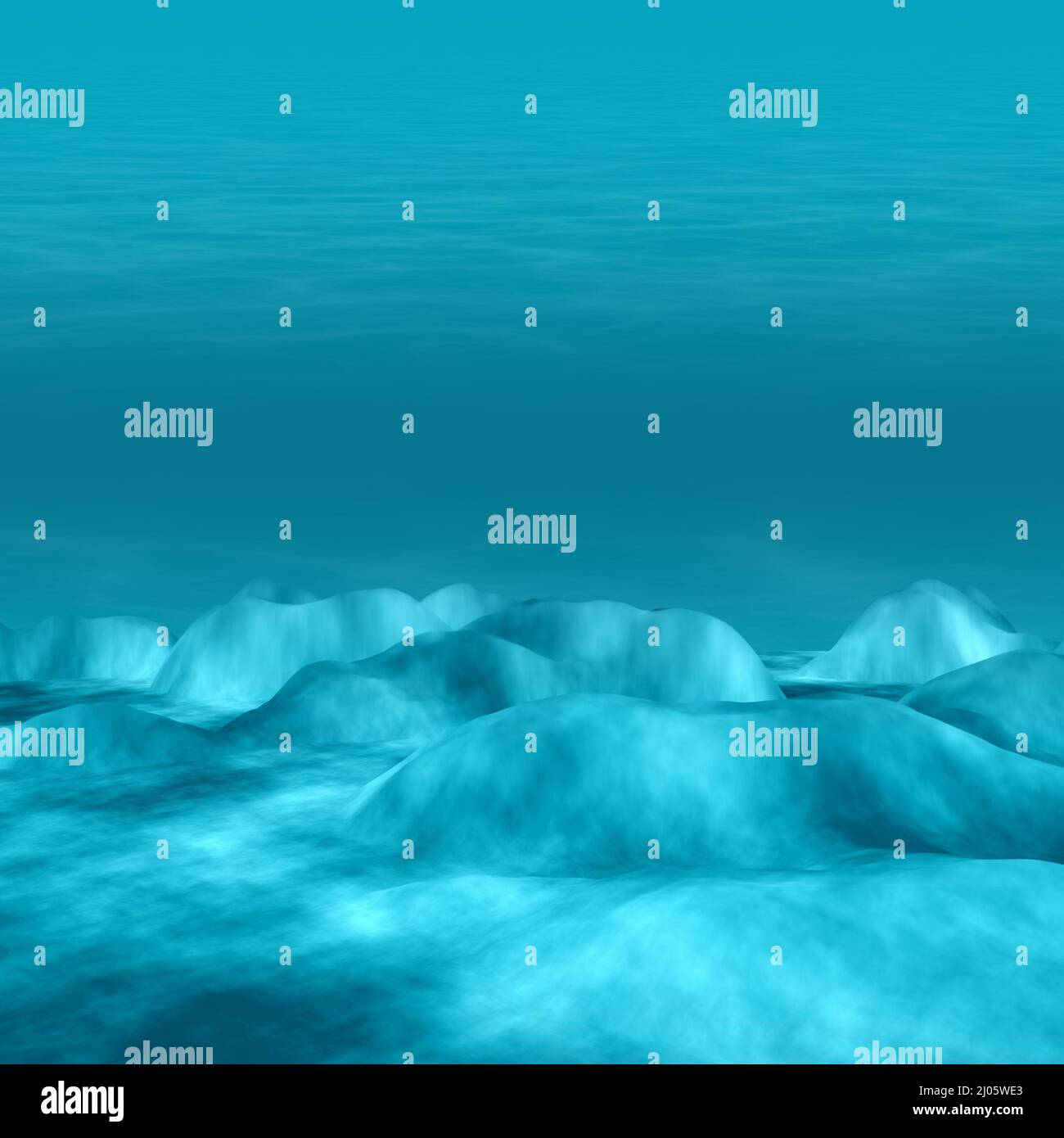 3d render design of the deep underwater Stock Photo - Alamy