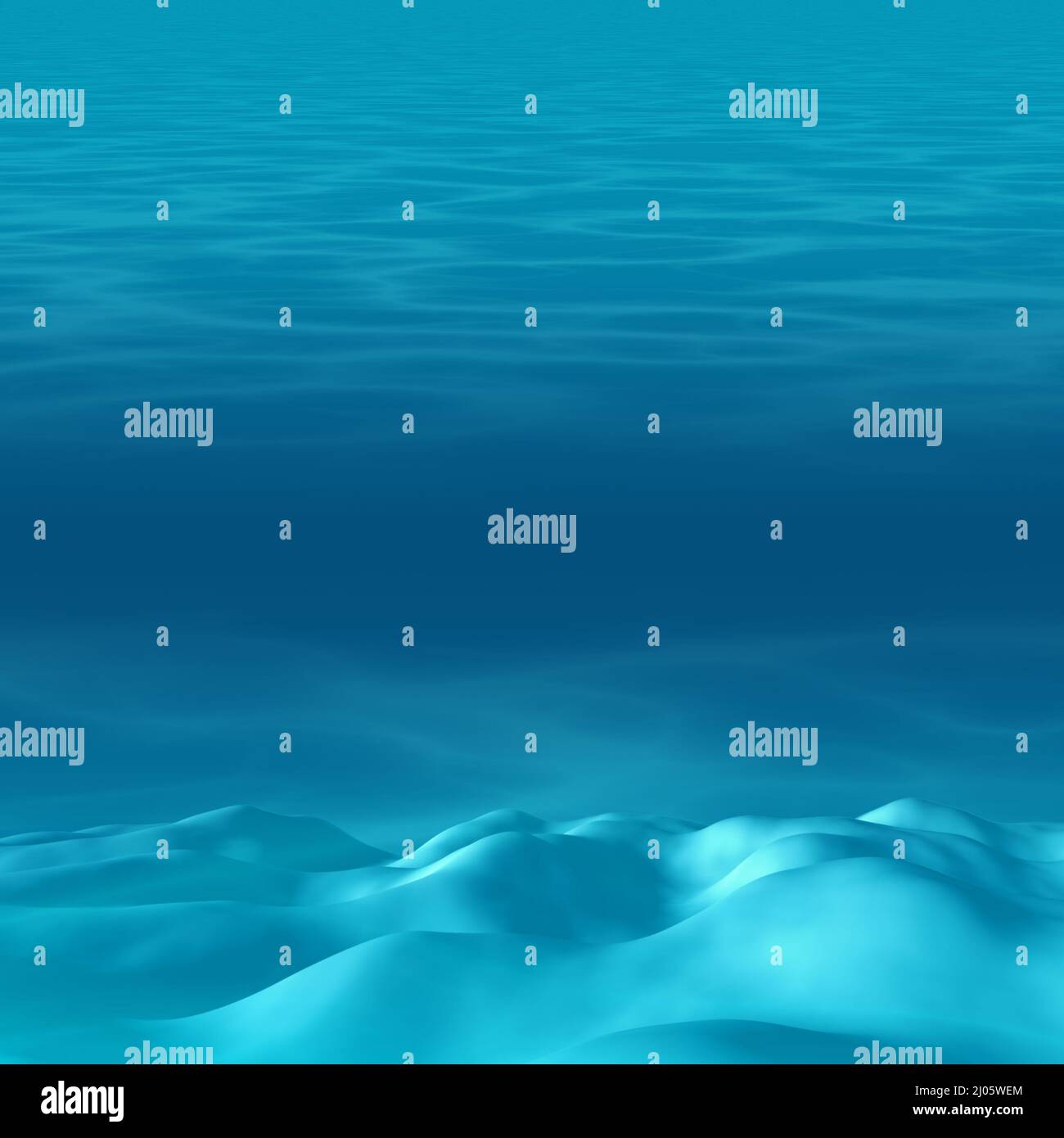3d render design of the deep underwater Stock Photo - Alamy