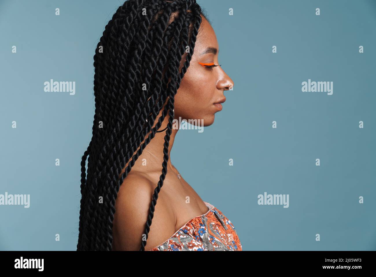 Side view african american young hi-res stock photography and images ...