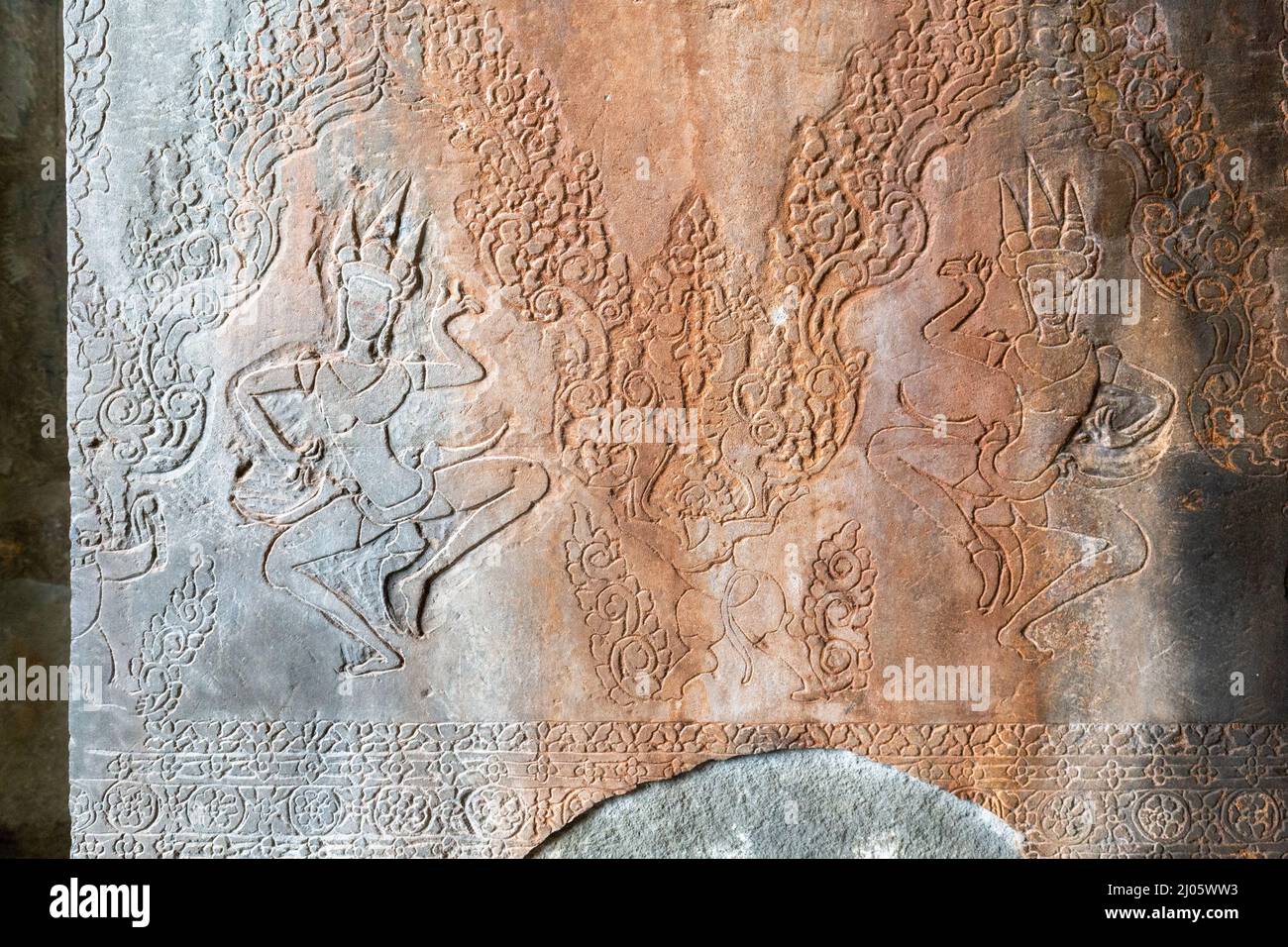Cool Carvings at Angkor Wat in Cambodia Stock Photo - Alamy
