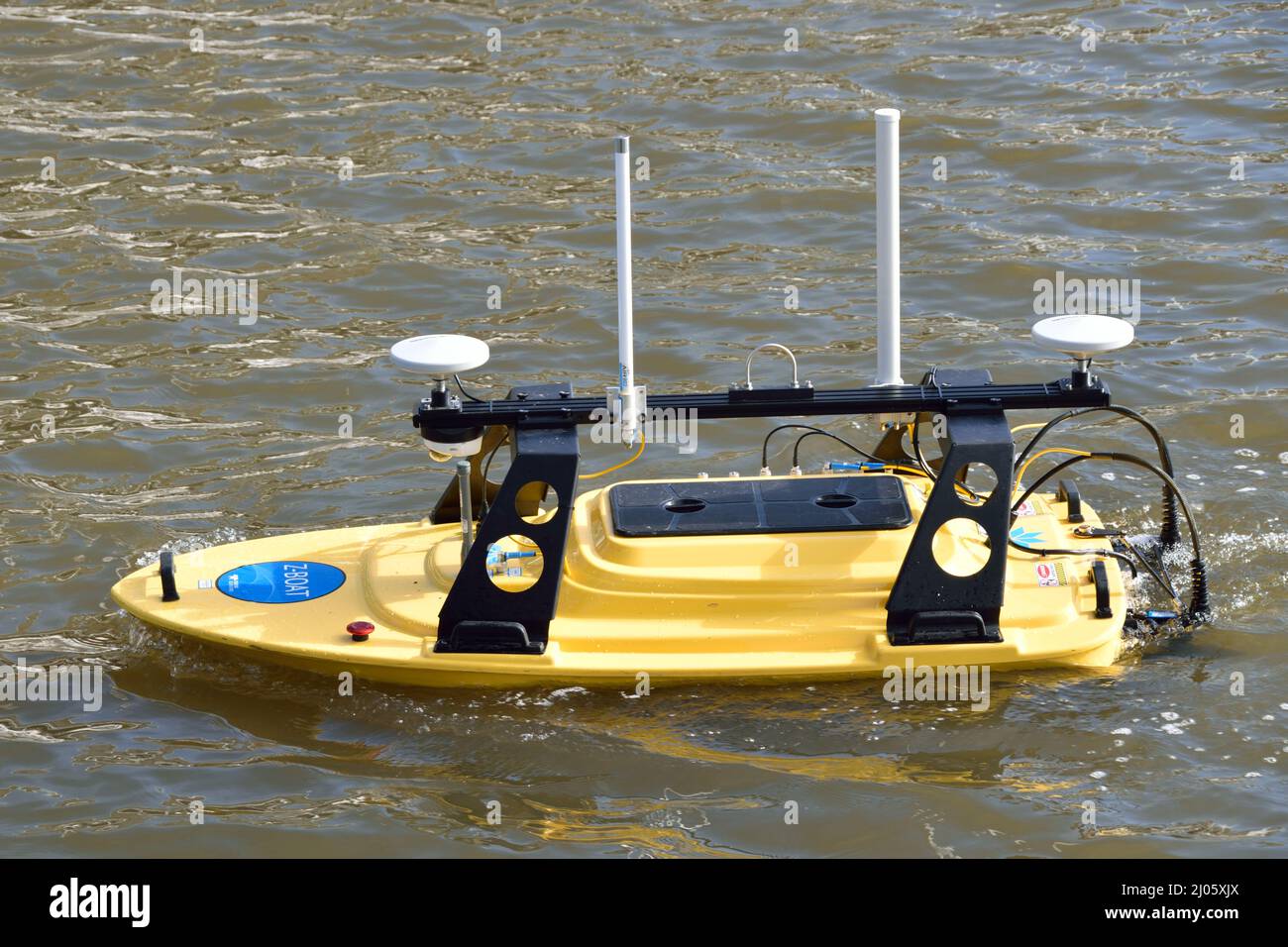 Teledyne Oceanscience Z-Boat 1800RP USV operating in the Royal Victoria ...
