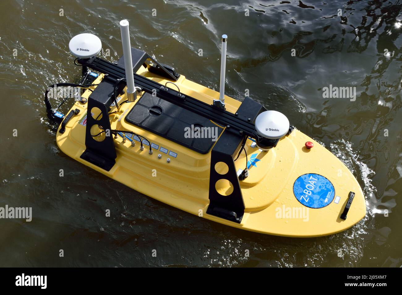 Teledyne Oceanscience Z-Boat 1800RP USV operating in the Royal Victoria ...