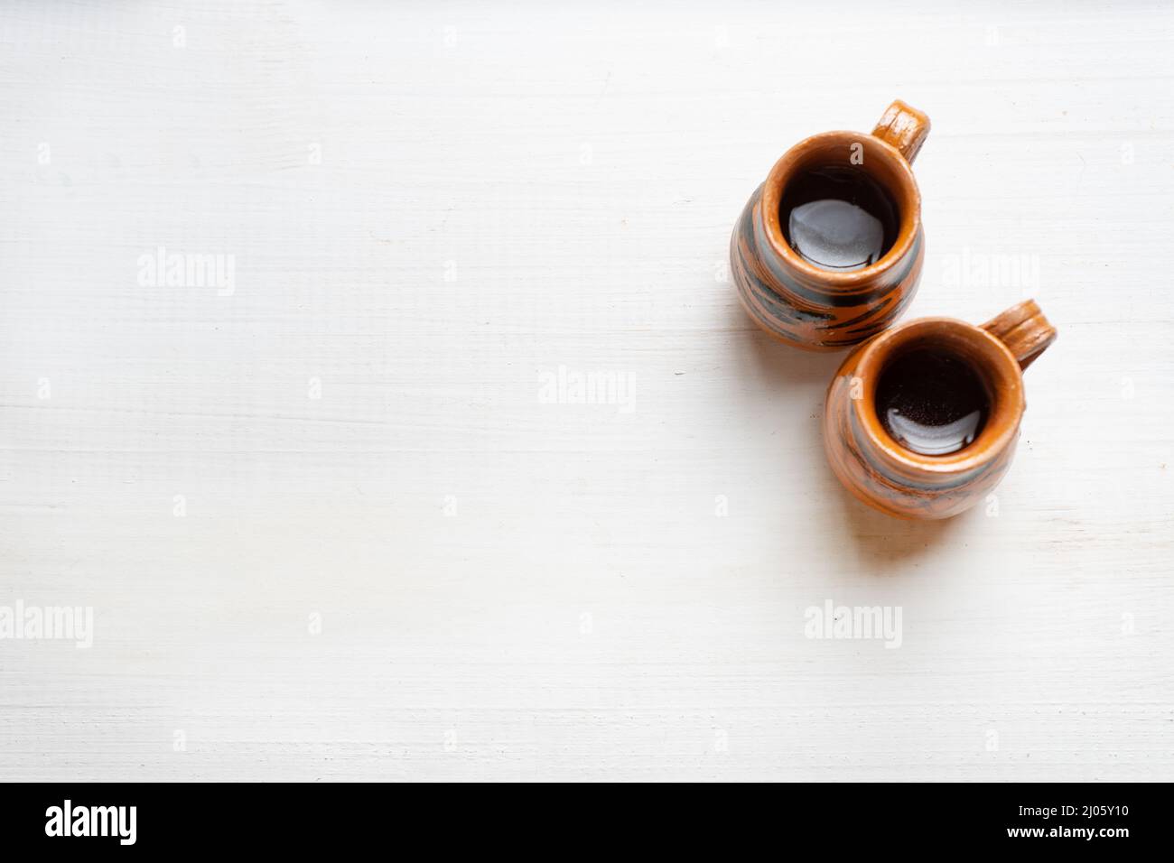 Traditional mexican clay cups Stock Photo - Alamy