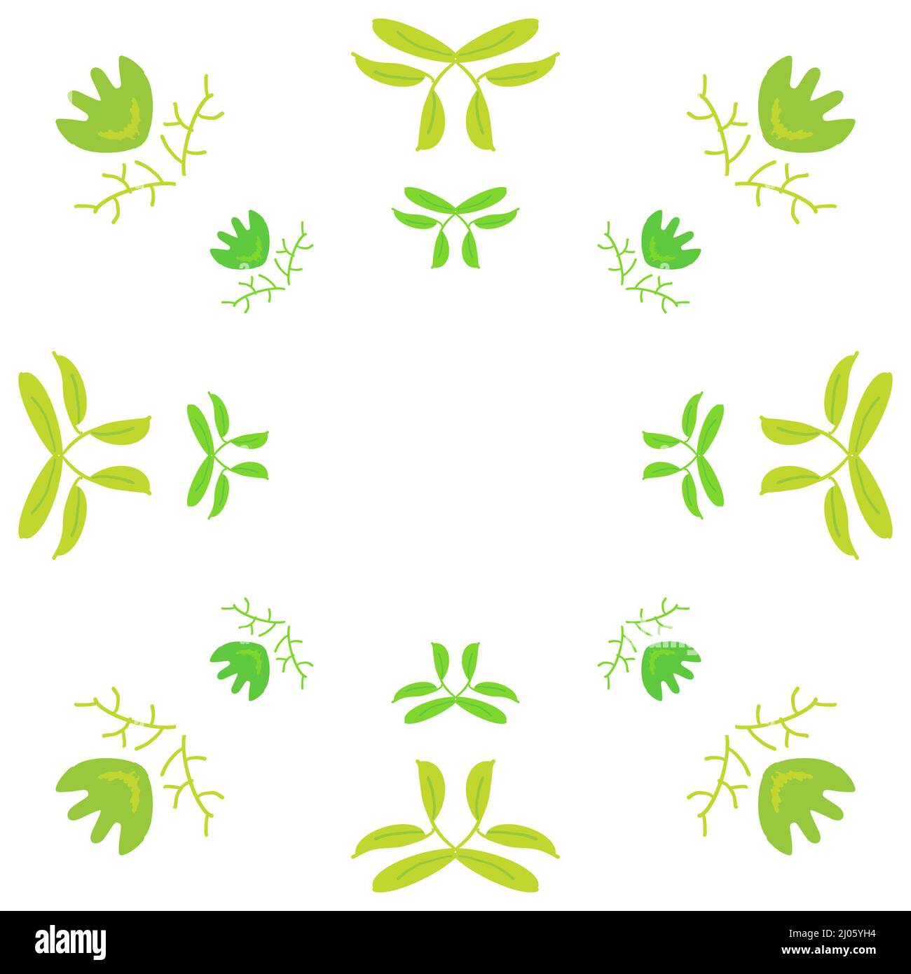 Hand drawn doodle in repeating pattern circular design illustration on ...