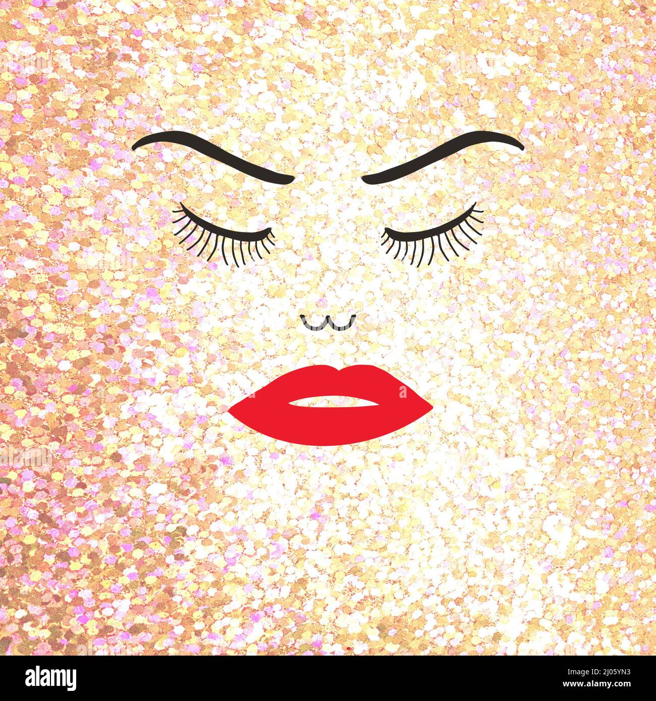 Glitter Graphics Lippen