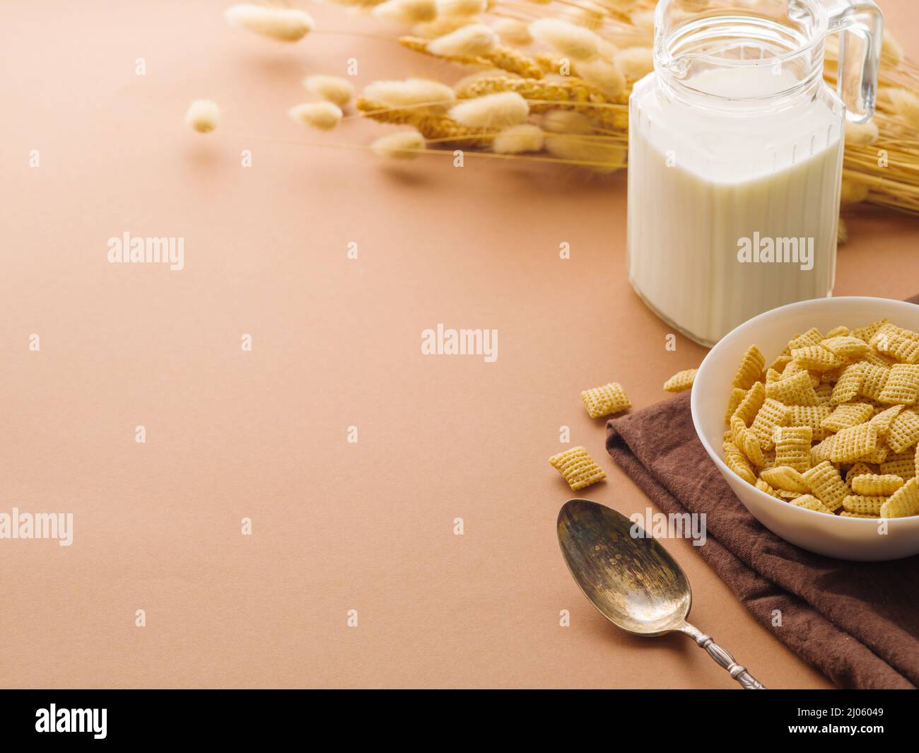 original composition. Quick whole grain breakfast - crispy cereal pads ...