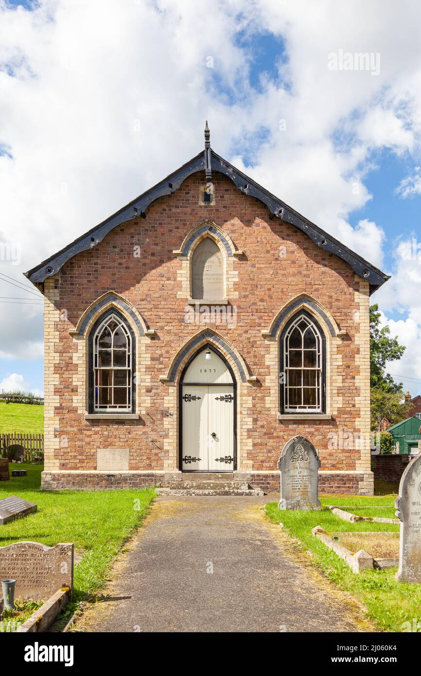 Typical Primitive Methodist chapel in the village of Lingen Shropshire ...