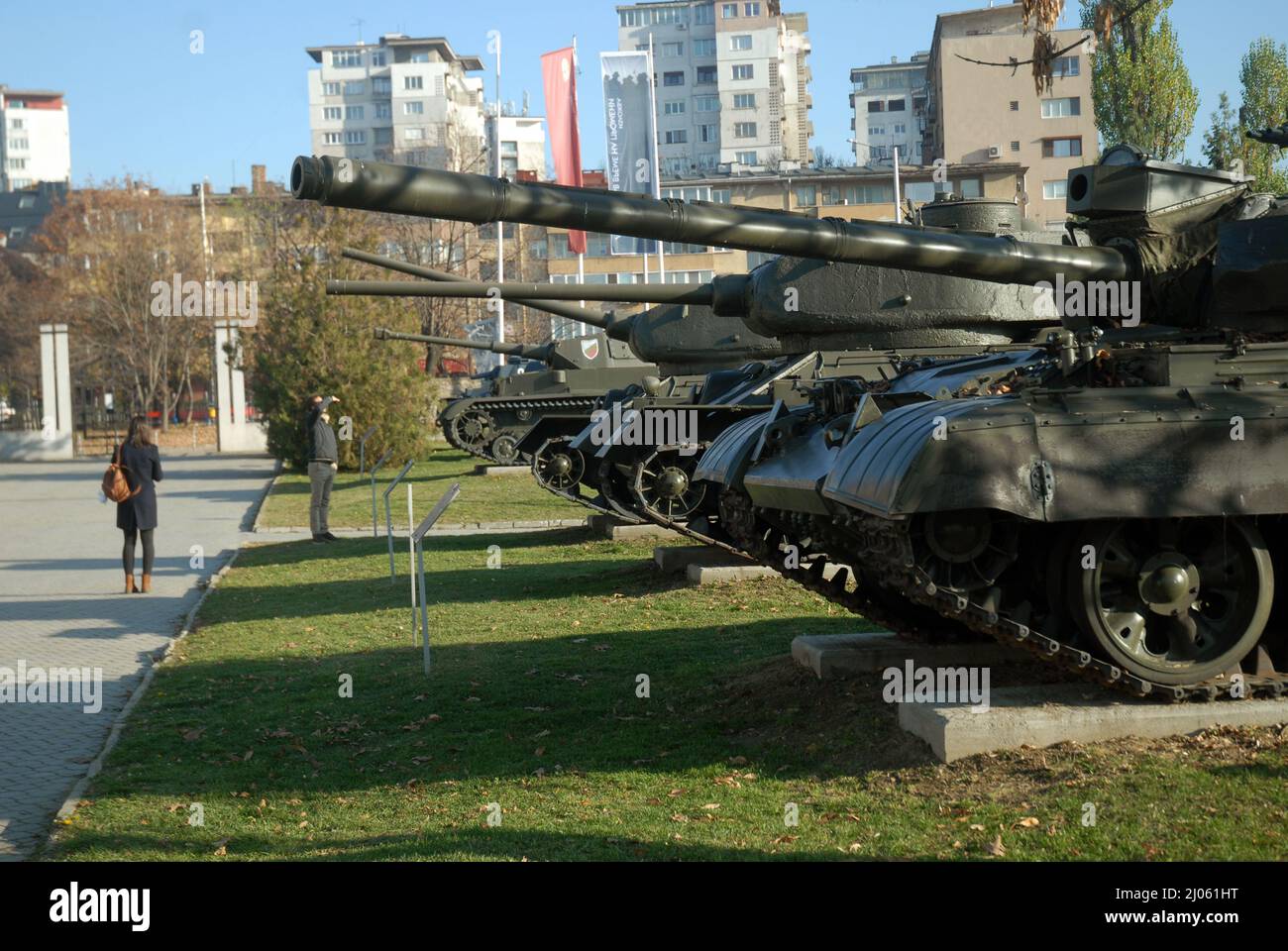 Tanks at the National Museum of Military History, Sofia, Bulgaria Stock ...