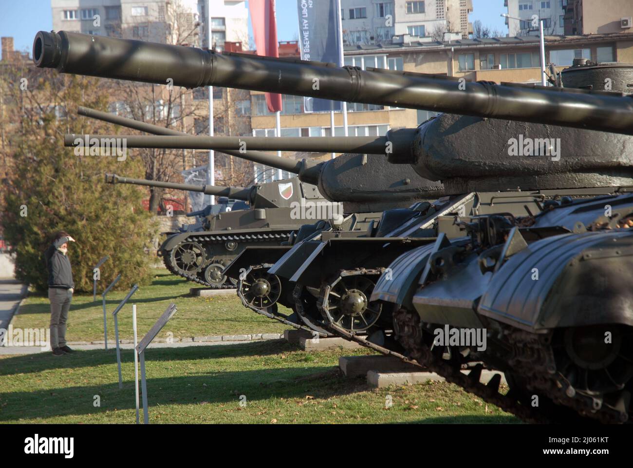 Tanks at the National Museum of Military History, Sofia, Bulgaria Stock ...