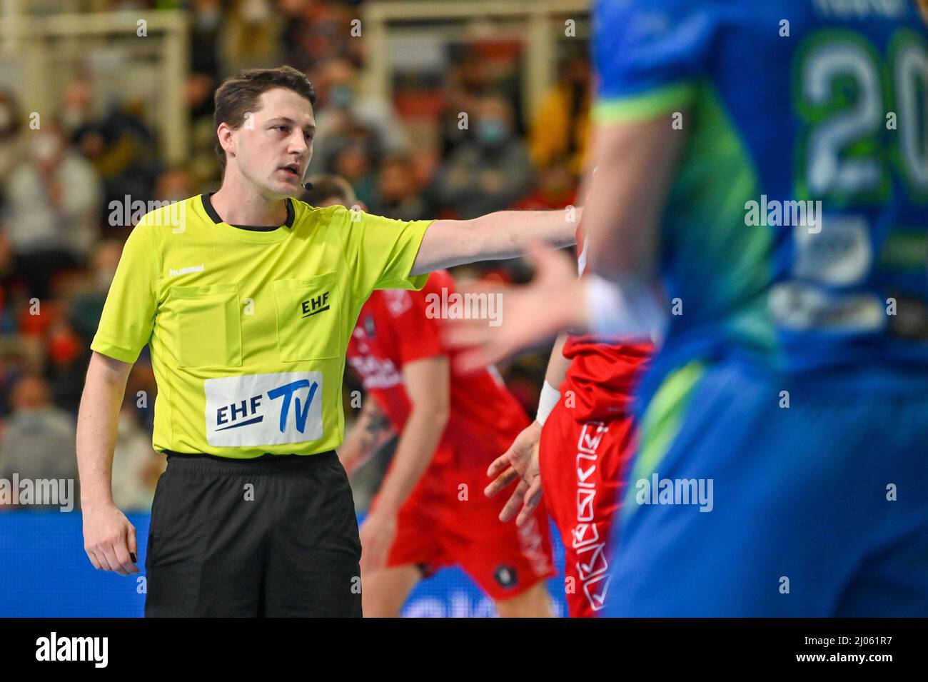 Kione Arena, Padova, Italy, March 16, 2022, The Referee of the match ...
