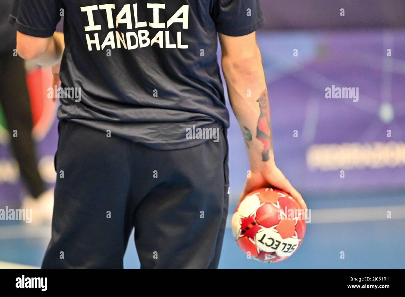 Kione Arena, Padova, Italy, March 16, 2022, warm-up shirt of the ...