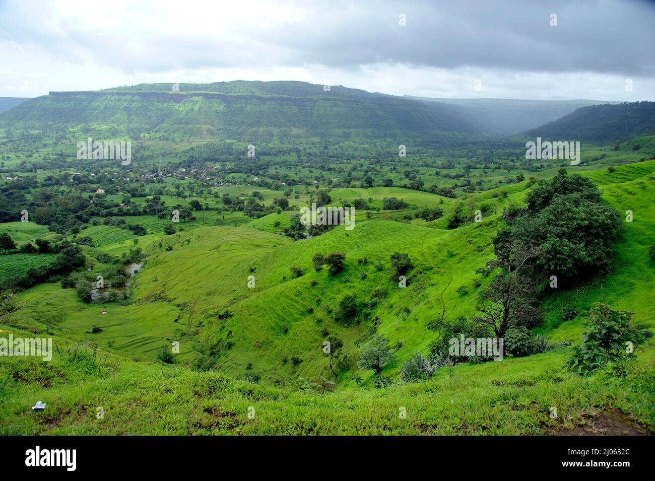 Satara Maharashtra India Asia Beautiful Green Landscape Stock Photo - Alamy