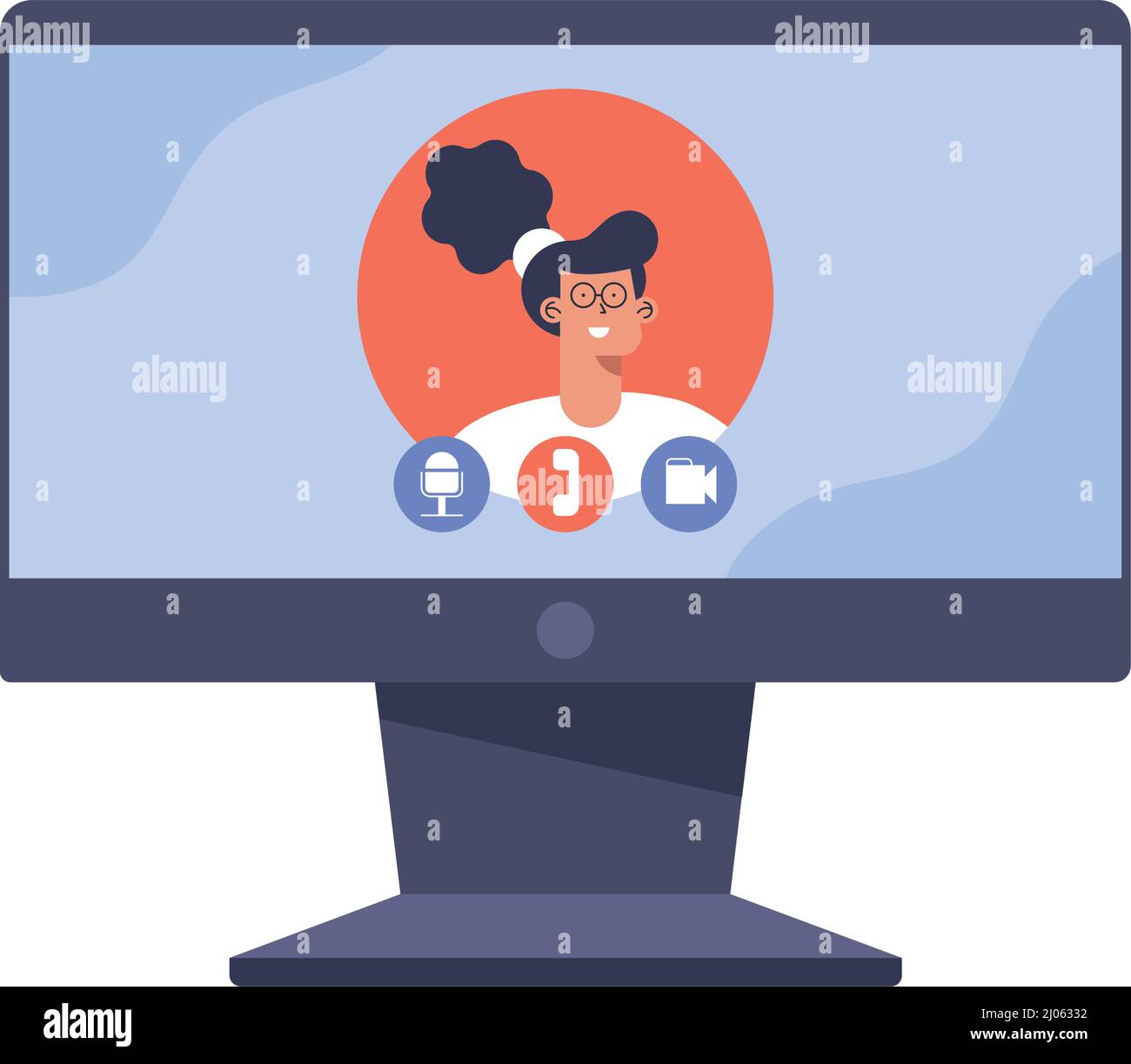 Healthcare professional telehealth Stock Vector Images - Alamy