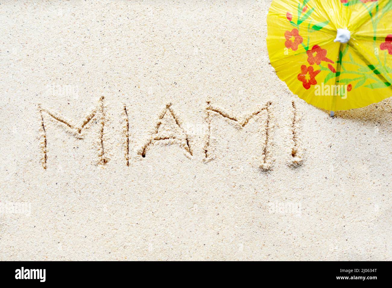 Miami beach writing on hi-res stock photography and images - Alamy