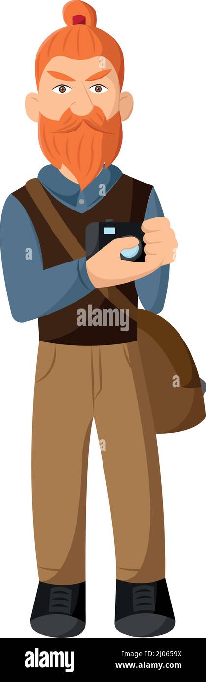 Isolated male hipster character cartoon Vector Stock Vector Image & Art ...