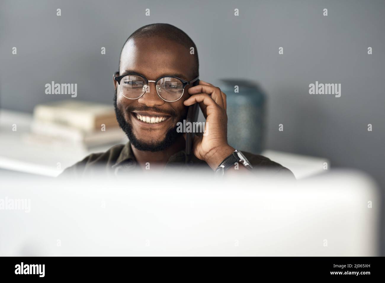 Connect to people who keep business buzzing. Shot of a young ...