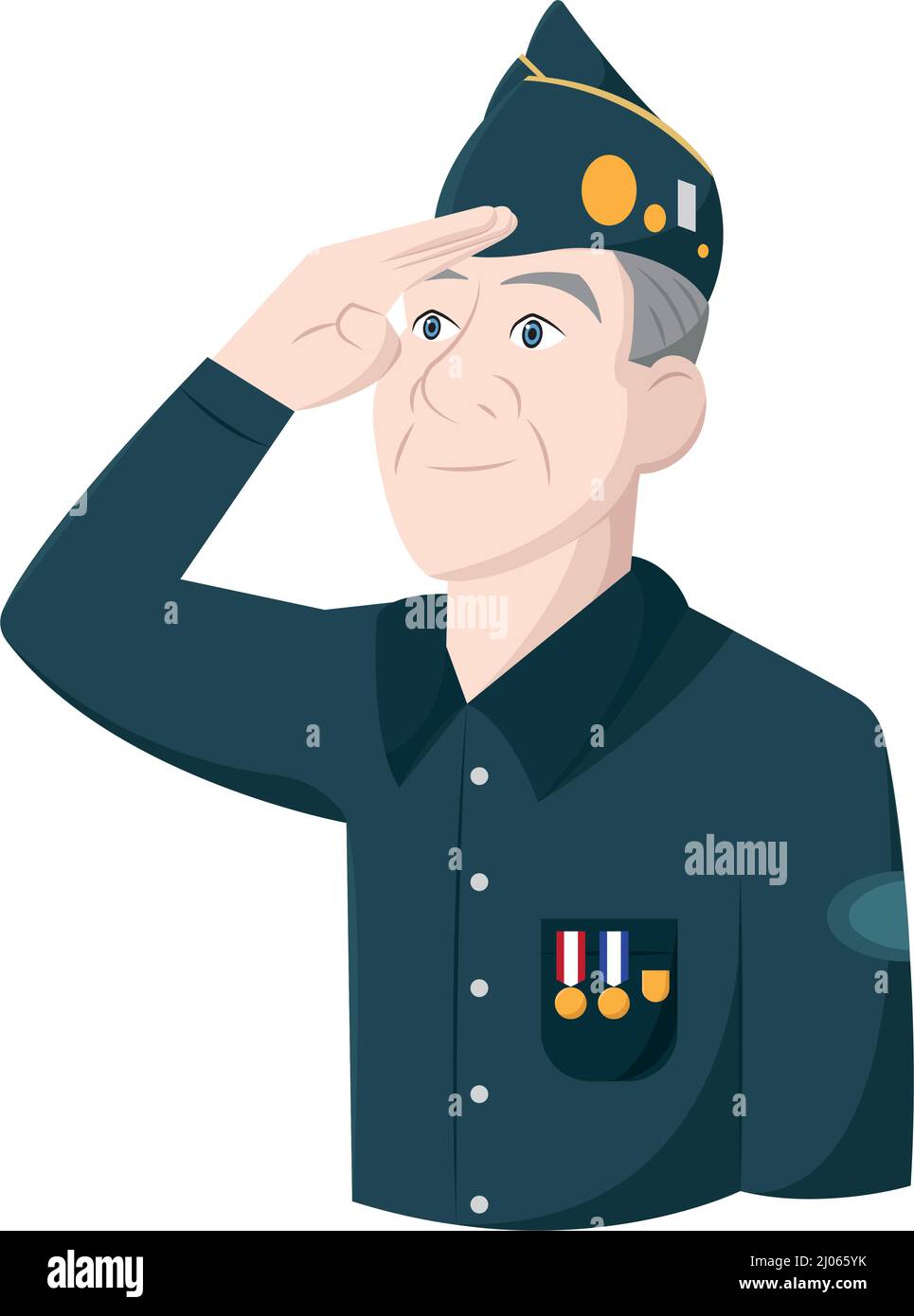 Soldier Cartoon Salute