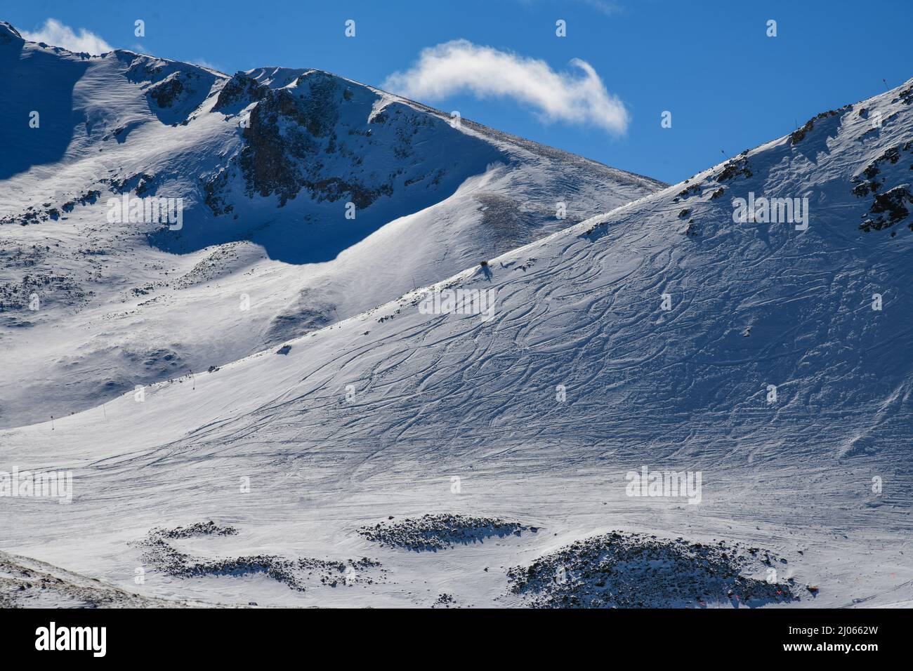 Summit view from Peak 8 at Breckenridge Ski Resort, Colorado Stock ...